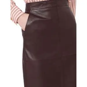 Max Mara Timore Leather Pencil Skirt