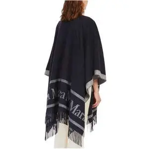 Max Mara Pirania Wool Cape - Blue