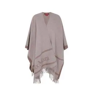 Max Mara Max Mara Studio Pirania Wool Cape Women Cream