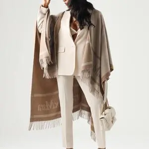 Max Mara Pirania Wool Cape - Cream