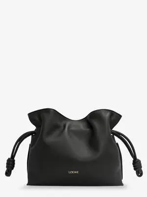 Loewe Flamenco Leather Clutch - Black