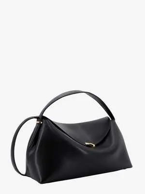 TOTEME T-lock Leather Crossbody Bag - Black
