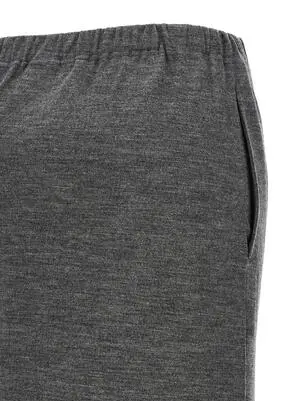 Junya Watanabe Mélange Wool Skirt - Gray