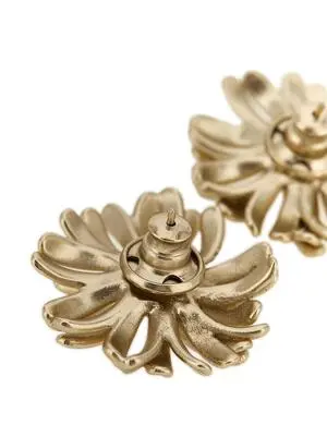 Dries Van Noten Flower Earrings - Gold