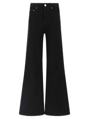 AMI Paris Flared Leg Jeans - Black
