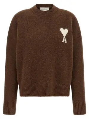 AMI Paris De Cœur' Sweater - Brown