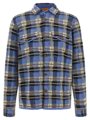 Guest In Residence Plaid Work' Shirt - Blue