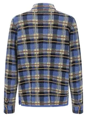 Guest In Residence Plaid Work' Shirt - Blue