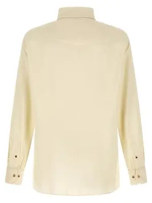 Brunello Cucinelli Western Velvet Shirt - White