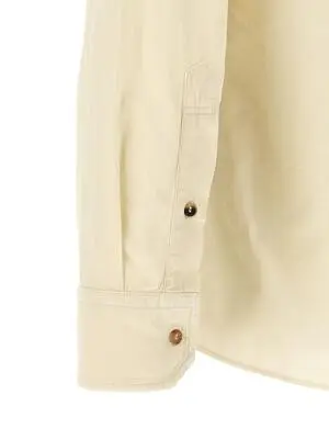 Brunello Cucinelli Western Velvet Shirt - White