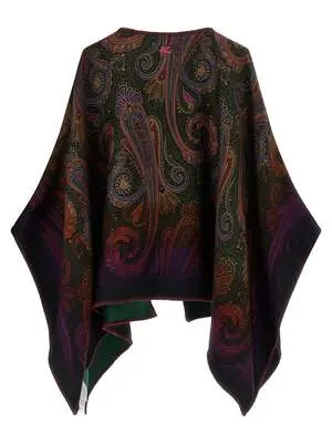 Etro Reversible Paisley Dégradé Cape