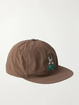 Satisfy Flitesilk Logo-embroidered Panelled Shell Cap - Brown