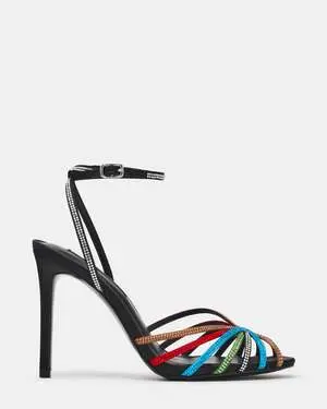 STEVE MADDEN Mizuna Rhinestones Strappy Heels