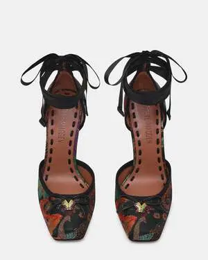 Steve Madden Larina Brocade Lace-up Heels