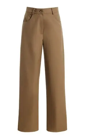SLOAN Exclusive Wool Straight-leg Jeans - Neutral