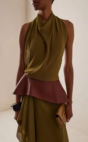 SLOAN Exclusive The Scarf Belted Chiffon Midi Dress