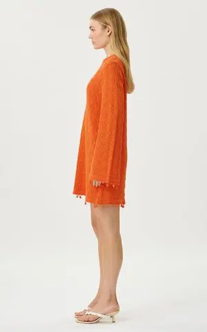 ROAME Divina Cotton-blend Mini Dress