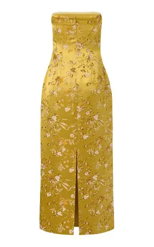 ROAME Pascal Strapless Maxi Dress - Gold