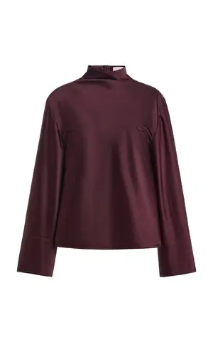 SLOAN Exclusive Satin Turtleneck