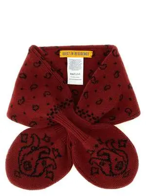Guest In Residence Bandana Bowtie' Scarf - Red