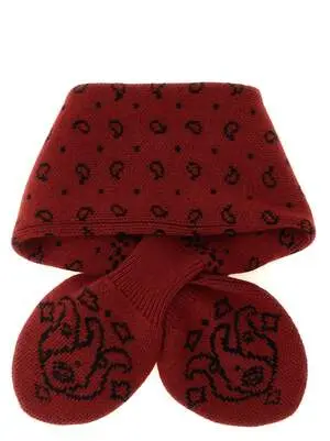 Guest In Residence Bandana Bowtie' Scarf - Red