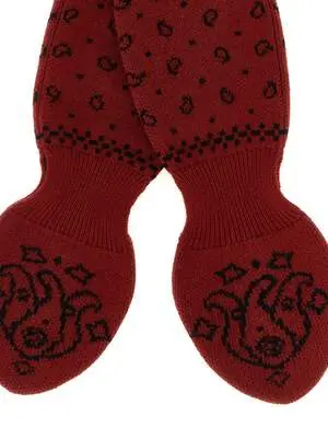 Guest In Residence Bandana Bowtie' Scarf - Red