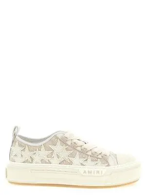 Amiri Ma Quad Stars Court Low' Sneakers - Cream