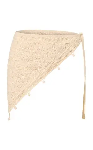 ROAME Soleil Cotton-blend Scarf - Ivory
