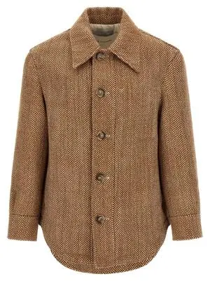 AMI Paris Chevron Wool Overshirt
