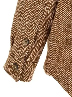 AMI Paris Chevron Wool Overshirt