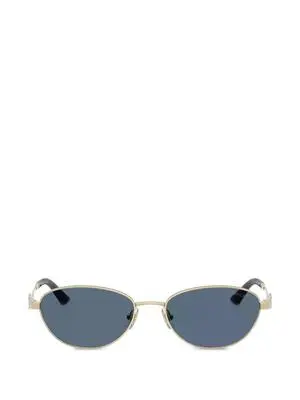 JIMMY CHOO Oval-frame Sunglasses - Gold