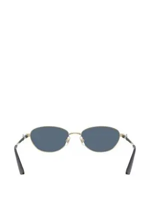 JIMMY CHOO Oval-frame Sunglasses - Gold