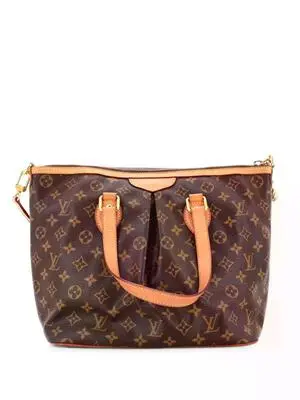 LOUIS VUITTON Palermo Handbag Monogram Canvas Pm Tote Bag - Brown