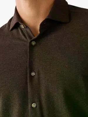 HACKETT  Jersey-piqué Buttoned Shirt