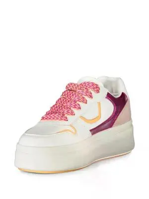 BLAUER. Platform Leather Sneakers