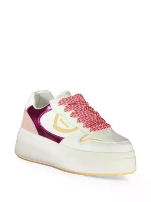 BLAUER. Platform Leather Sneakers - White