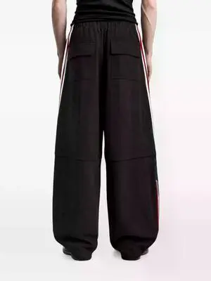 Adidas Logo-patch Wide-leg Track Pants