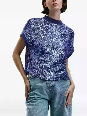 IN THE MOOD FOR LOVE Cosima Sequin-embellished Top