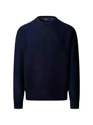 HACKETT  Duo Stitch Sweater - Blue