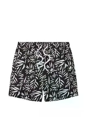 Frescobol Carioca Abstract-print Swim Shorts - Black