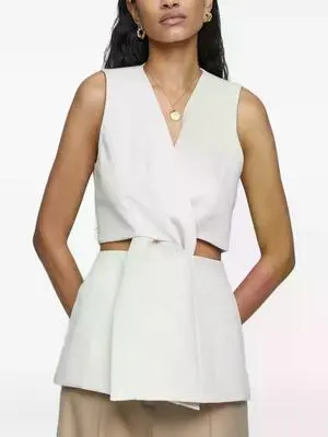 Anna Quan Sia Wrap-front Vest