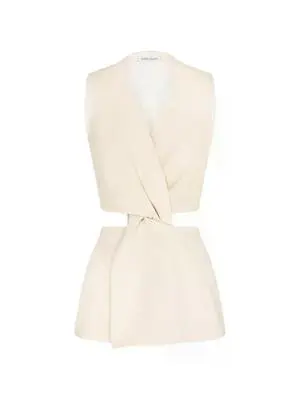 Anna Quan Sia Wrap-front Blouse White