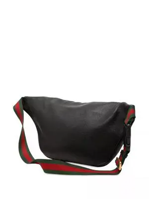 Gucci 2000-2015 Leather Logo Web Belt Bag