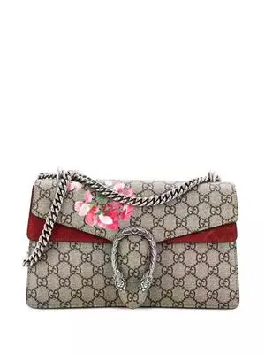Gucci Dionysus Bag Blooms Print Gg Coated Canvas Small Shoulder Bag - Brown