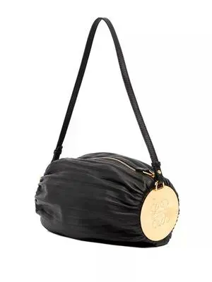 Loewe 2021 Pleated Nappa Bracelet Pouch Shoulder Bag