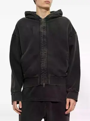 ENTIRE STUDIOS Faded-effect Zip-up Hoodie