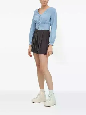 LEVI'S Buttoned V-neck Blouse