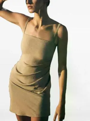 ANEMOS Nadege Draped Mini Dress