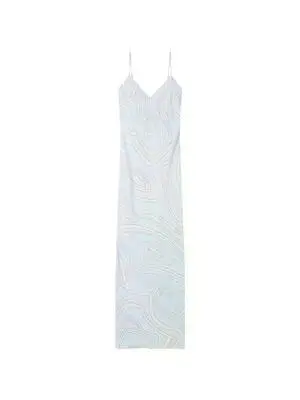 Emilio Pucci Labirinto-print Crêpe De Chine Dress
