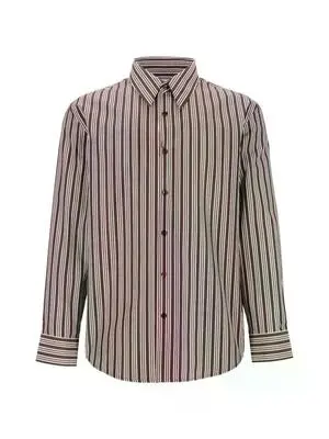 SAINT LAURENT Shirt In Striped Cotton Poplin